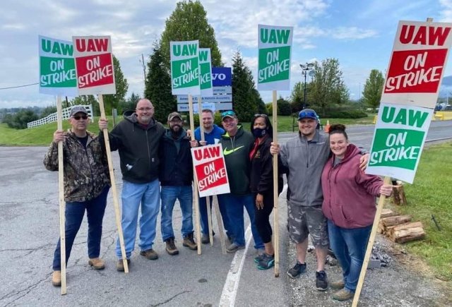 Volvo workers back on strike at Virginia trucks plant - Workers' Voice ...