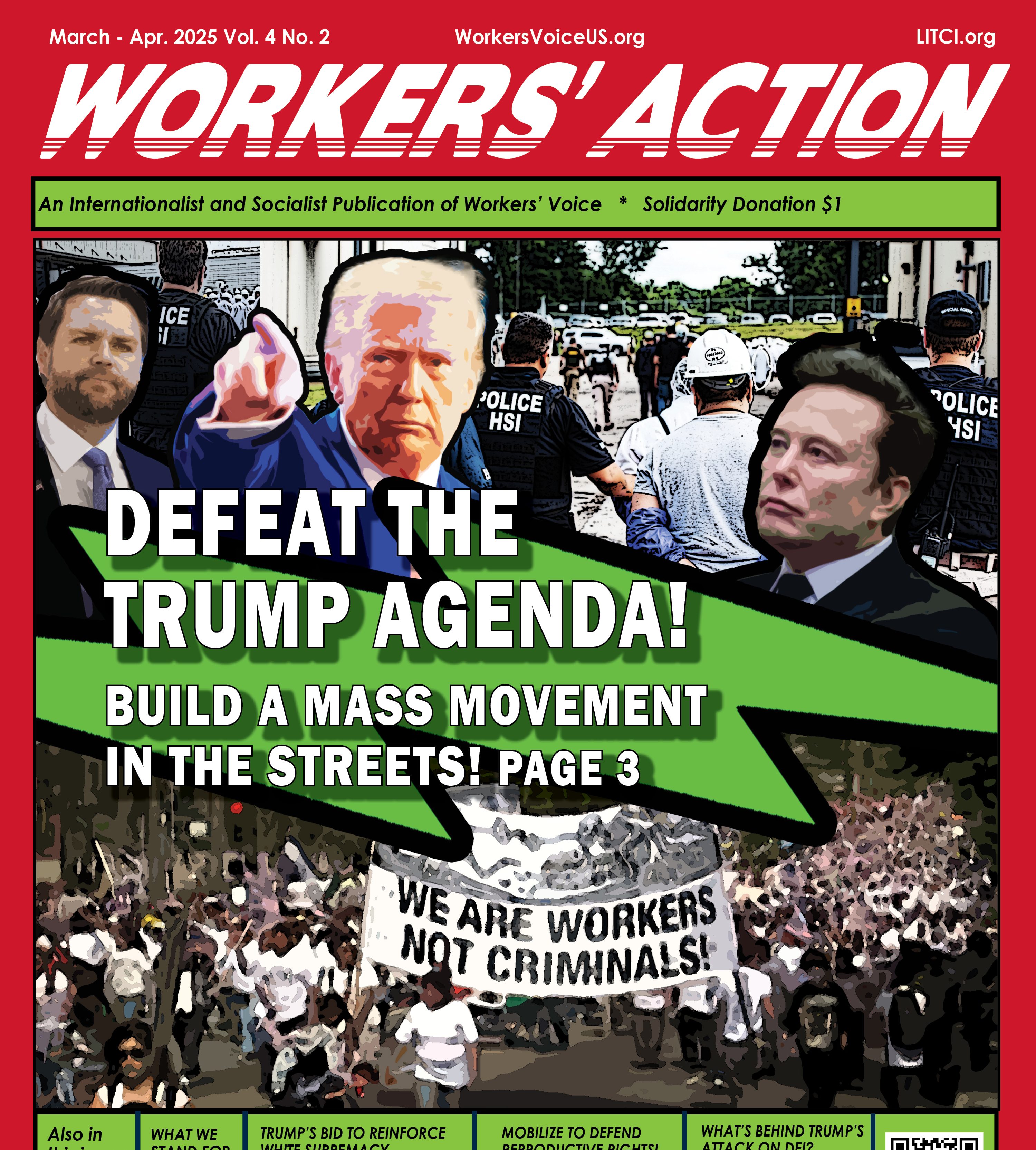 Workers’ Action newspaper: March – April edition! - Workers' Voice/La Voz